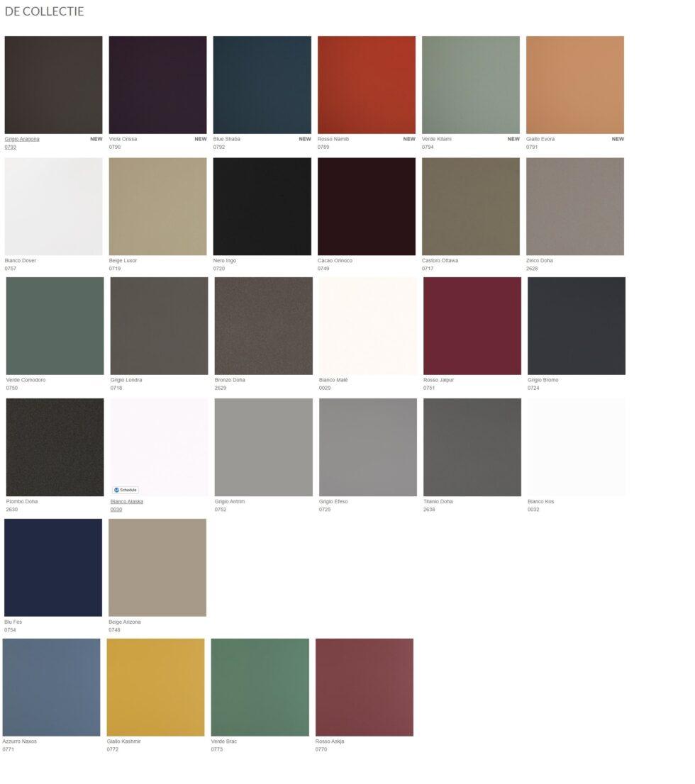 FENIX NTM kleuren - trinity furniture solutions